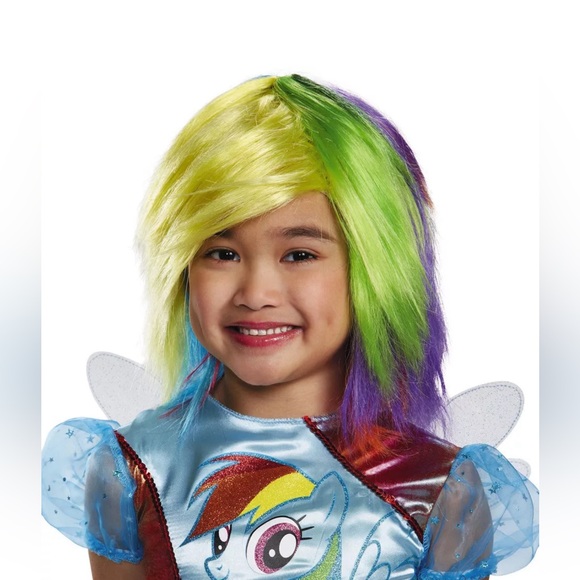 My Little Pony | Costumes | My Little Pony Rainbow Dash Wig Ages 4 Kids ...
